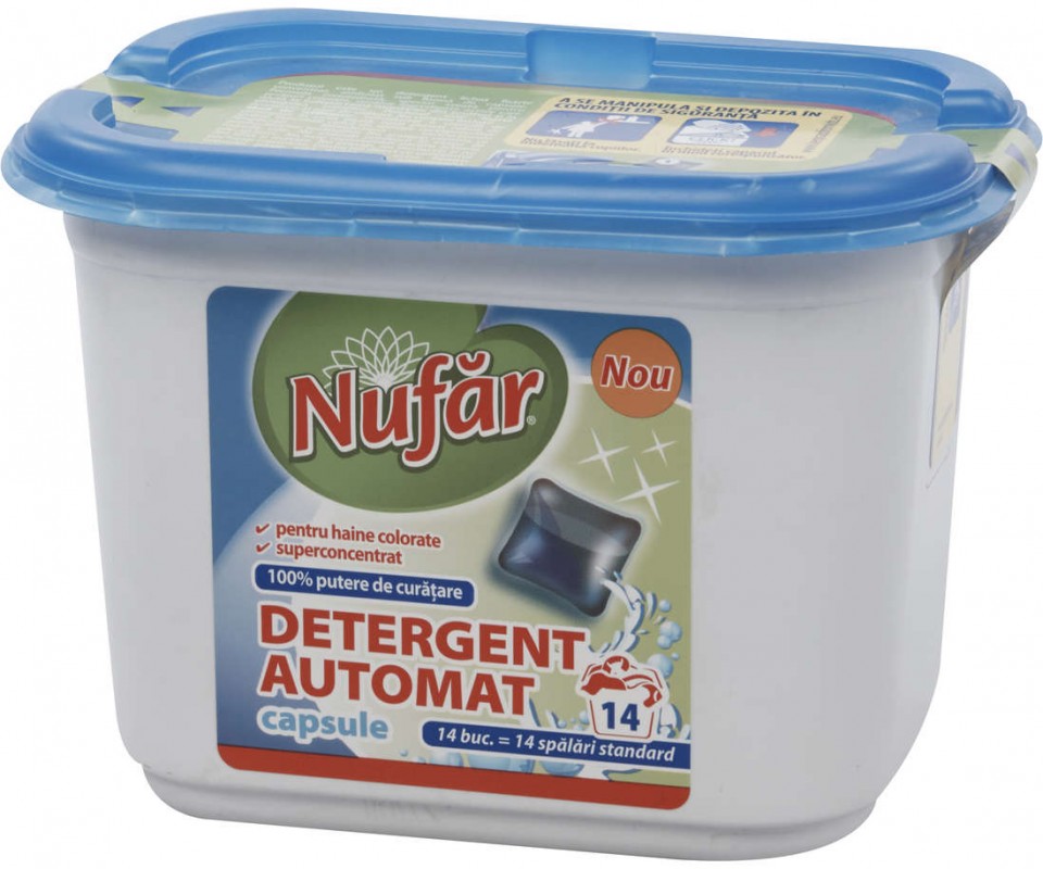 Nufar detergente capsulas 500ml - Mos Ion DISTRIBUIDOR PRODUCTOS RUMANOS